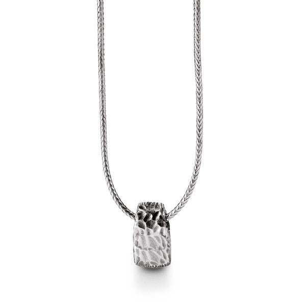 Masculine style big silver flint axe pendant on foxtail chain by blog ...